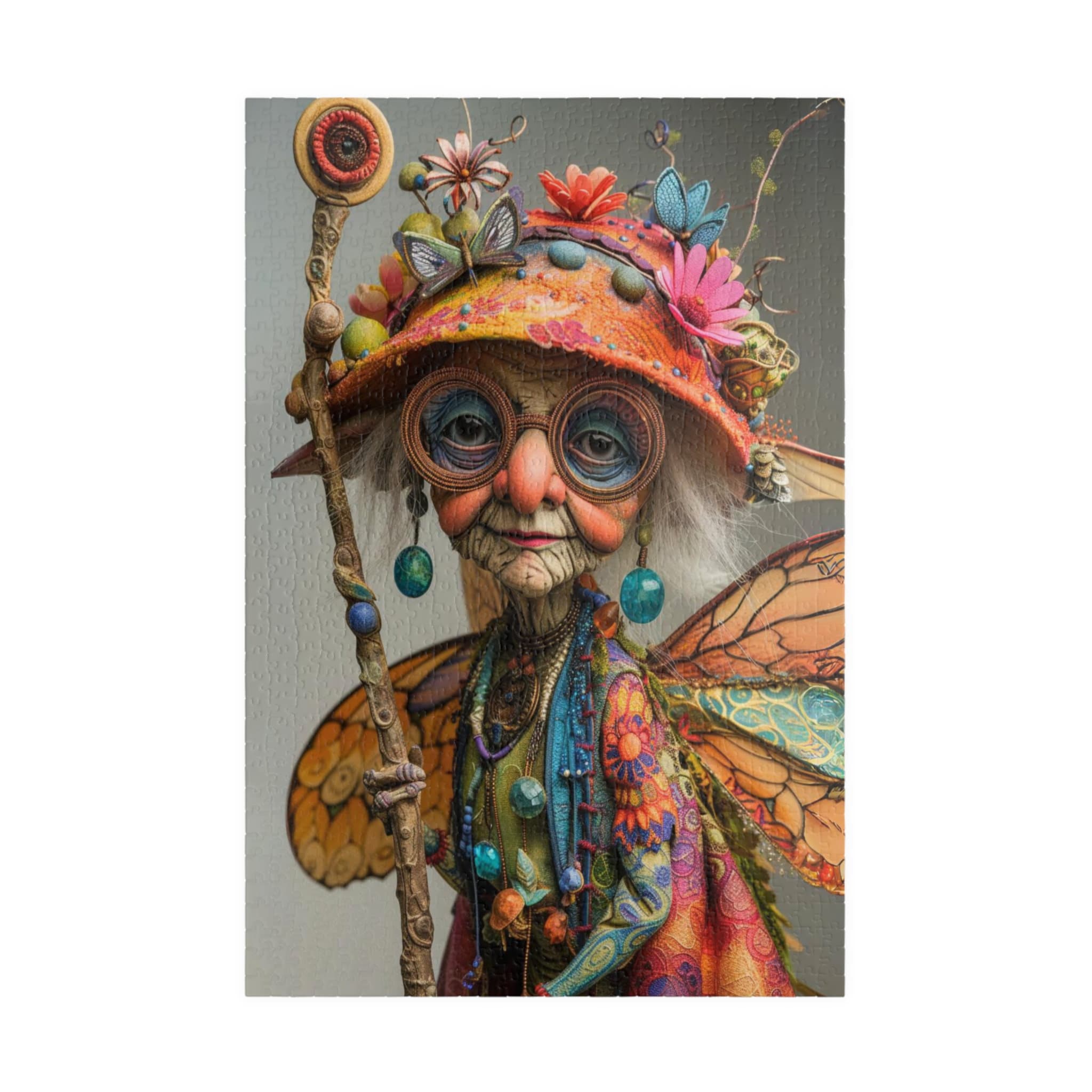 Gertrude Silly Fairy Godmother Puzzle. Funny Old Ladies Jigsaw. Unique ...