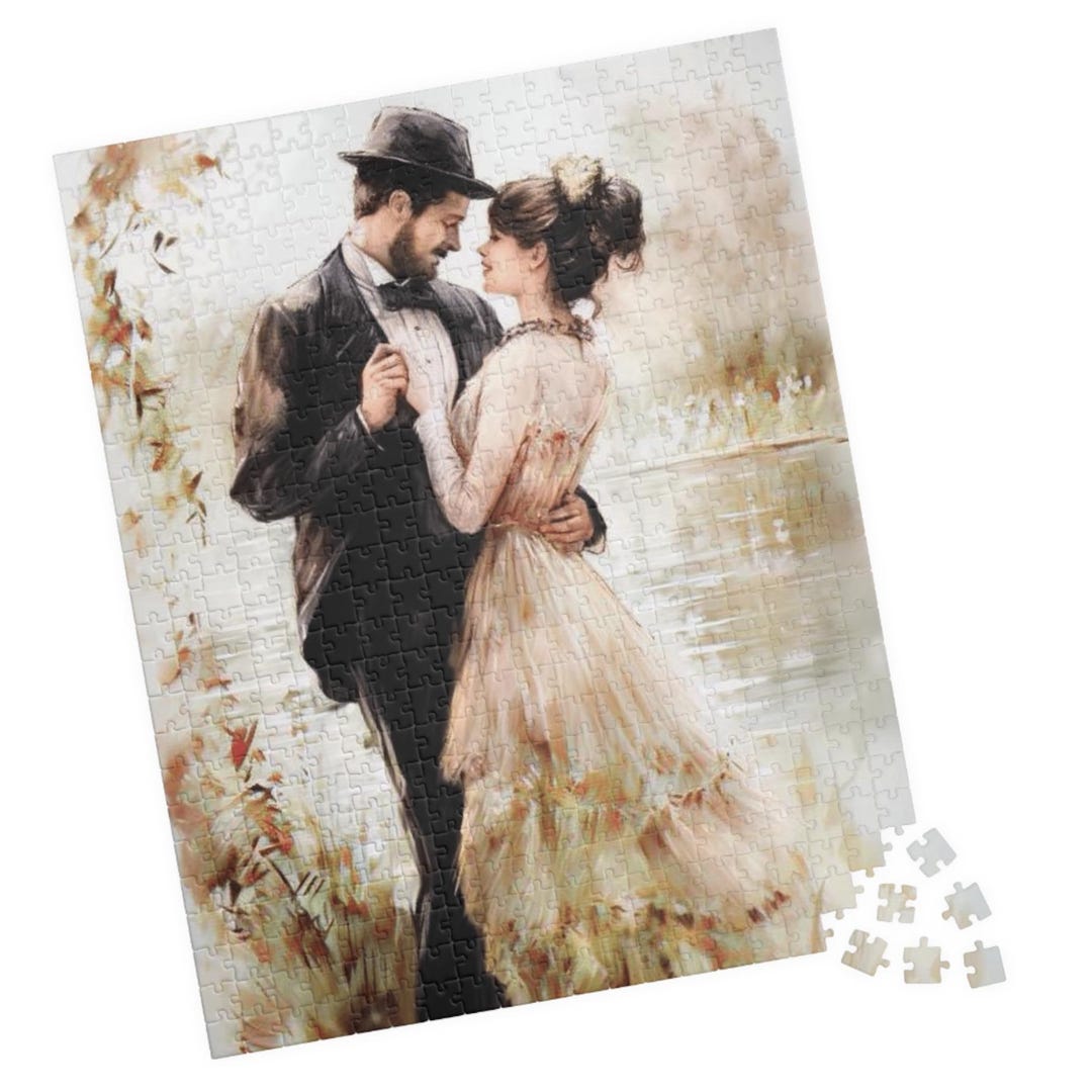 Dancing Couple Jigsaw. Romantic Victorian Puzzle. First/paper ...