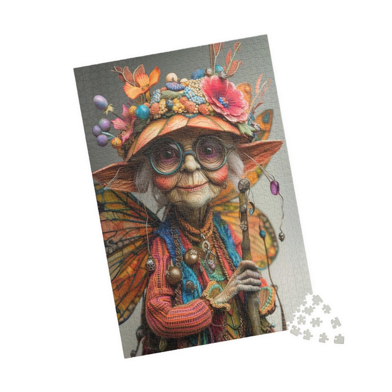 Cordelia Fairy Godmother Puzzle. Funny Old Ladies Jigsaw. Unique Gift ...