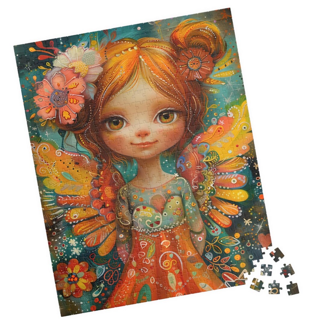 Sunshine Angel Puzzle. Fantasy Fairy Art Jigsaw. Gift for Birthdays ...