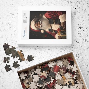 Santa Portrait - African American Santa Jigsaw Puzzle. Holiday Fun for ...