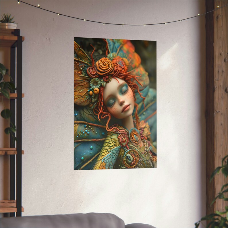Blissful Forest Fairy Art Print. Enchanted Fae Wall Art. Faerie Theme ...