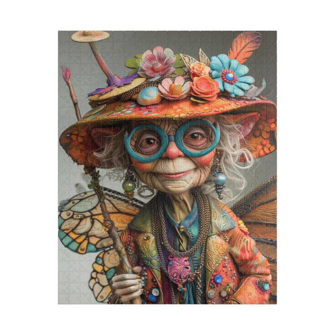 Matilda Fairy Godmother Puzzle. Funny Old Ladies Jigsaw. Unique Gift ...