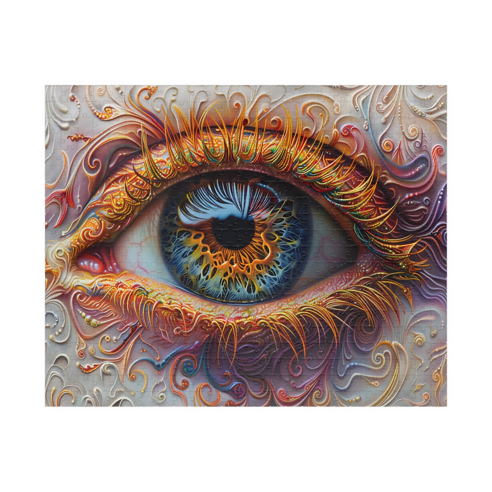 Pastel Eye Jigsaw Puzzle. Unique Gift for Holidays, Birthdays, Get Well ...