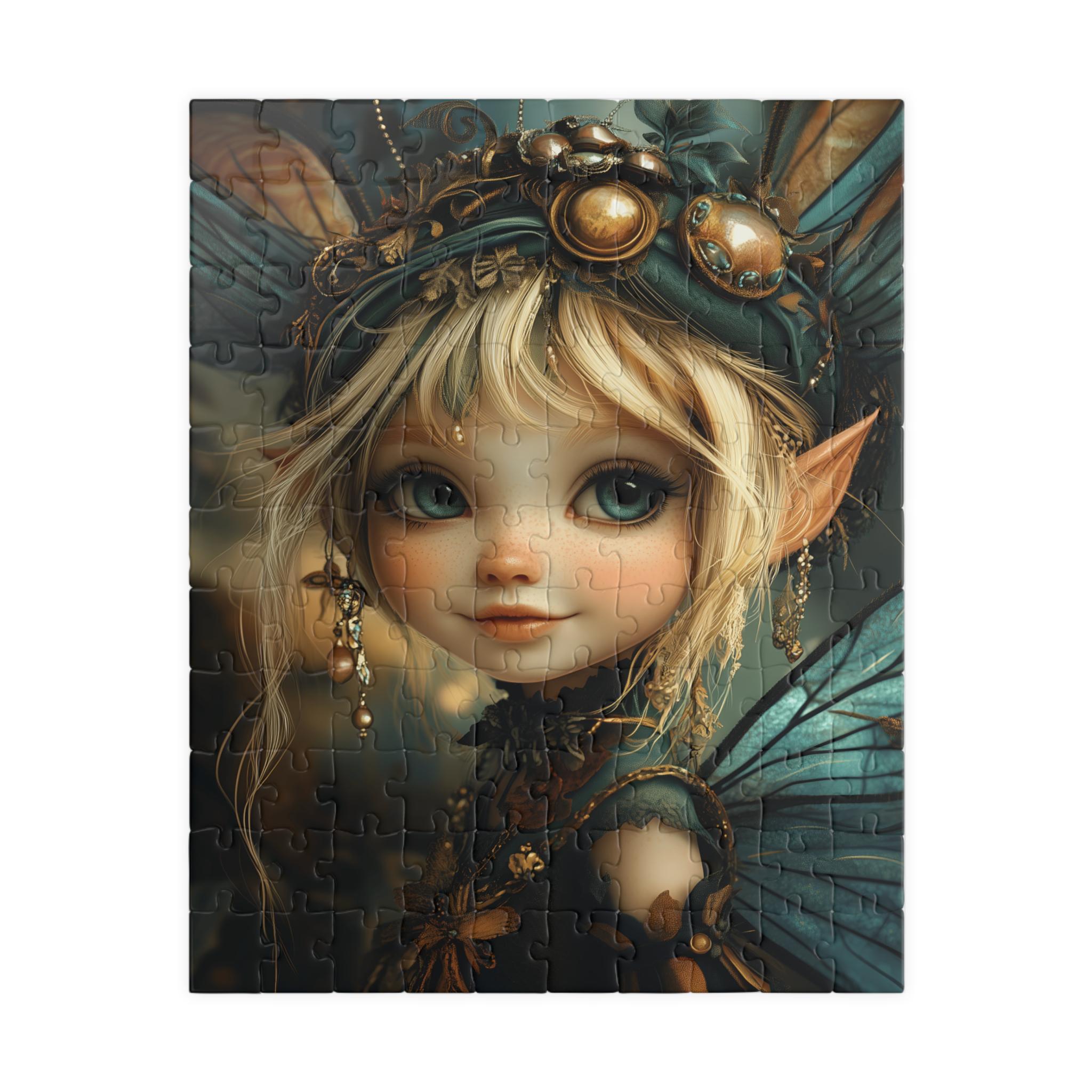 Ember Fairy Dressed in Black Jigsaw Puzzle. Gift for Holidays ...
