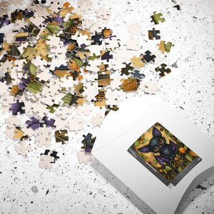 Cute Bat in a Tree Jigsaw Puzzle. Gift for Halloween, Holidays ...