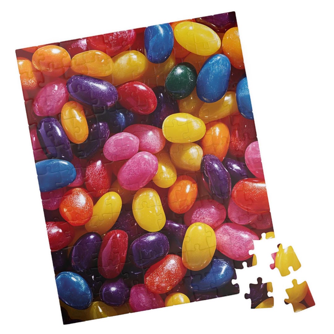 Jelly Beans - Jigsaw Puzzle. Relaxing Gift for Easter, Anniversary ...