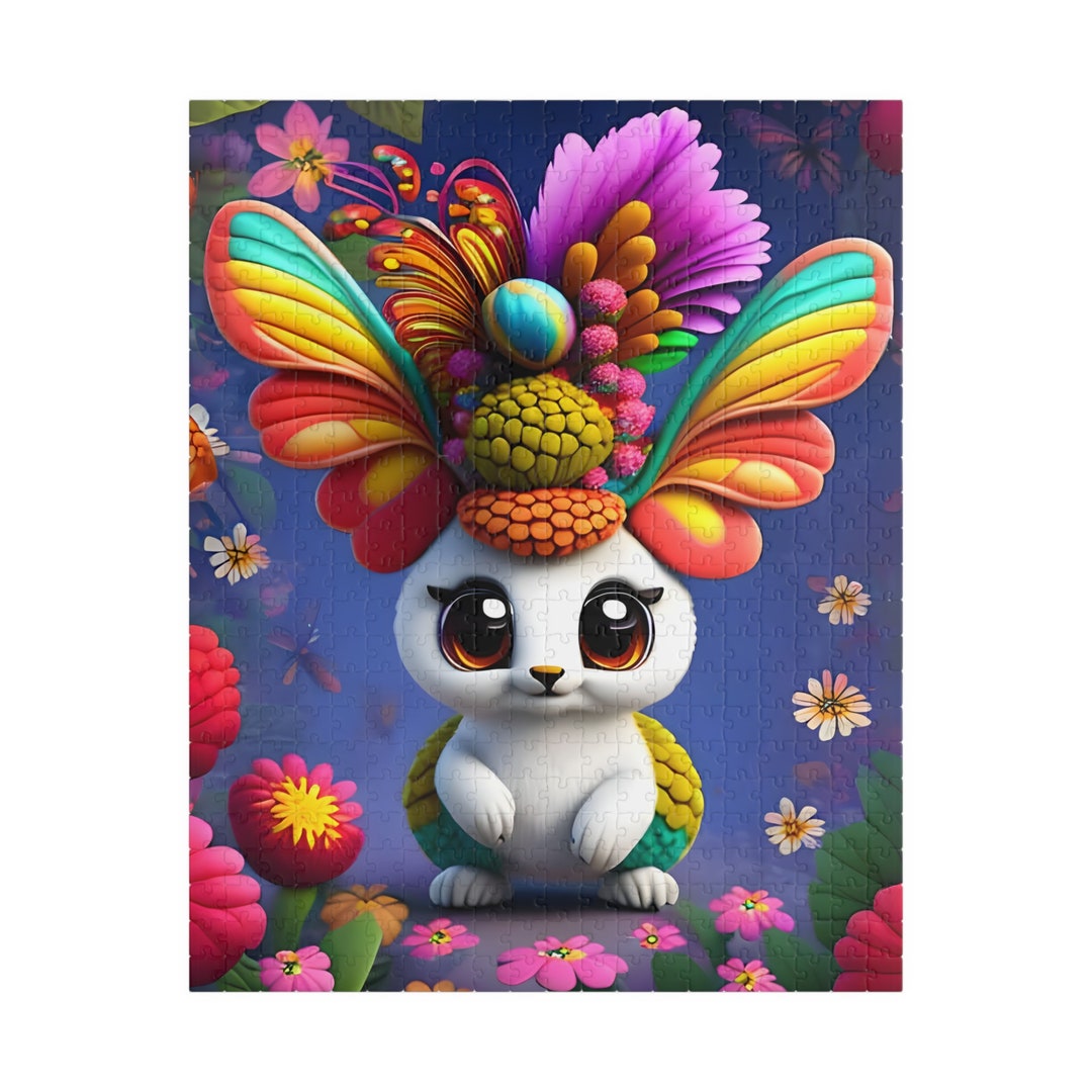 Whimsi Spectrum Sprite Puzzle. Fantasy Rainbow Animal Jigsaw. Unique ...