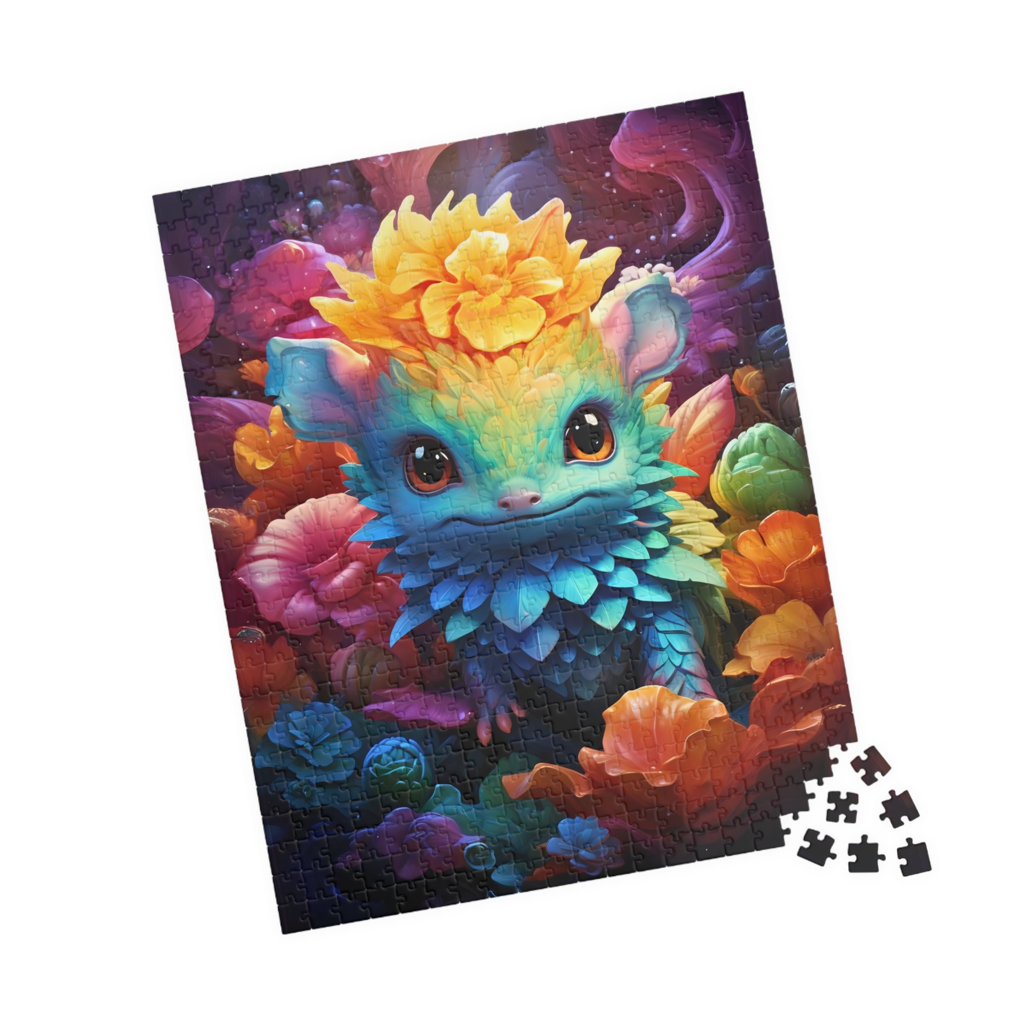 Acceptara Spectrum Sprite Puzzle. Fantasy Rainbow Animal Jigsaw. Unique ...