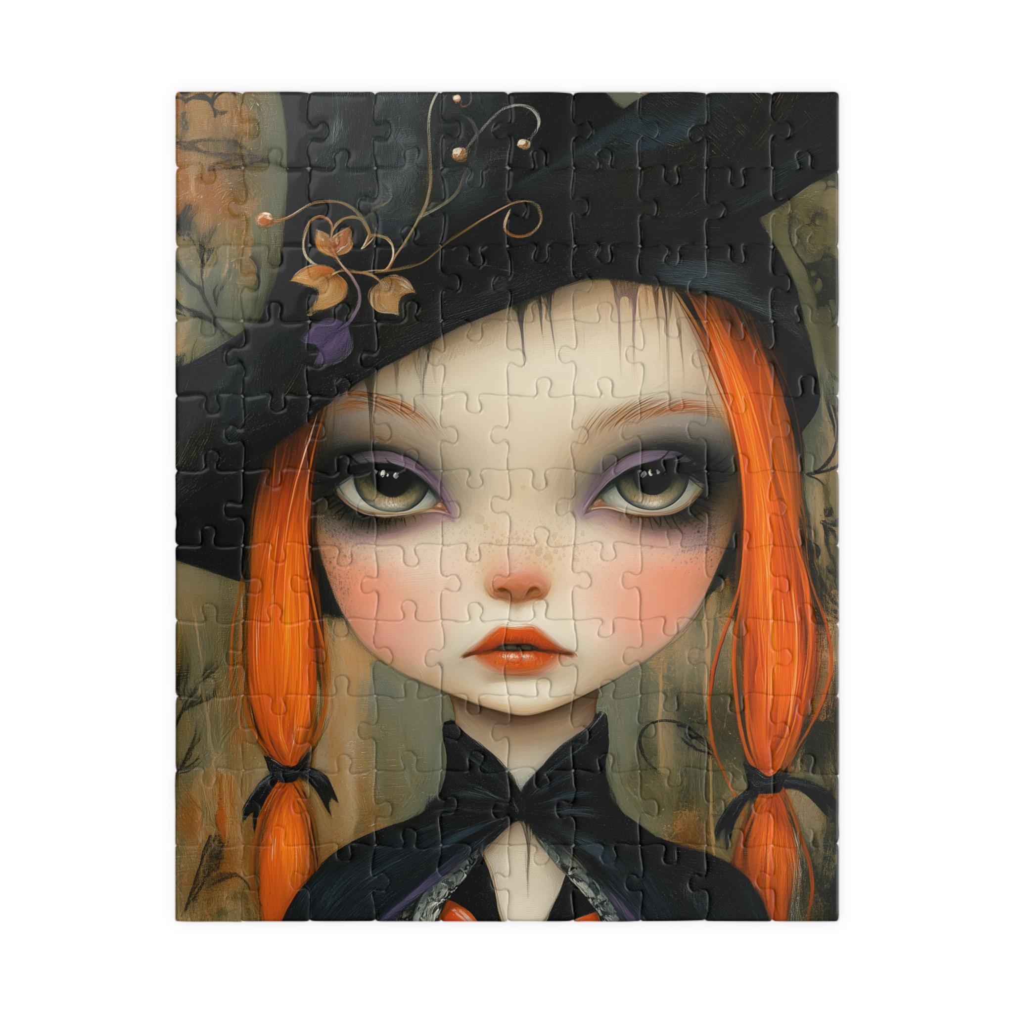 Portrait of a Witch Jigsaw Puzzle. Gift for Halloween, Holidays ...
