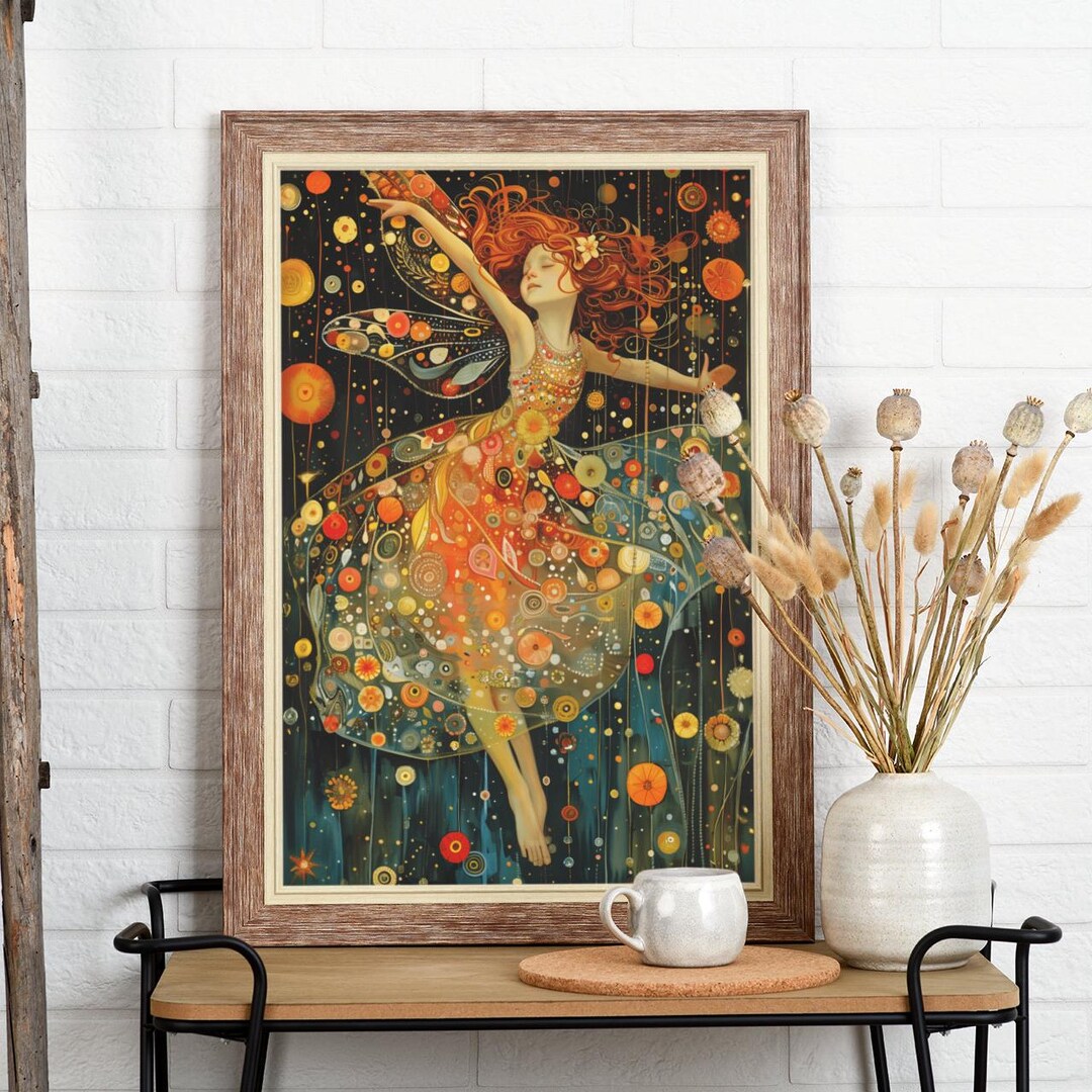 Dancing Fairy - Art Print. Magical Faerie Wall Art. Fantasy Fae Decor ...