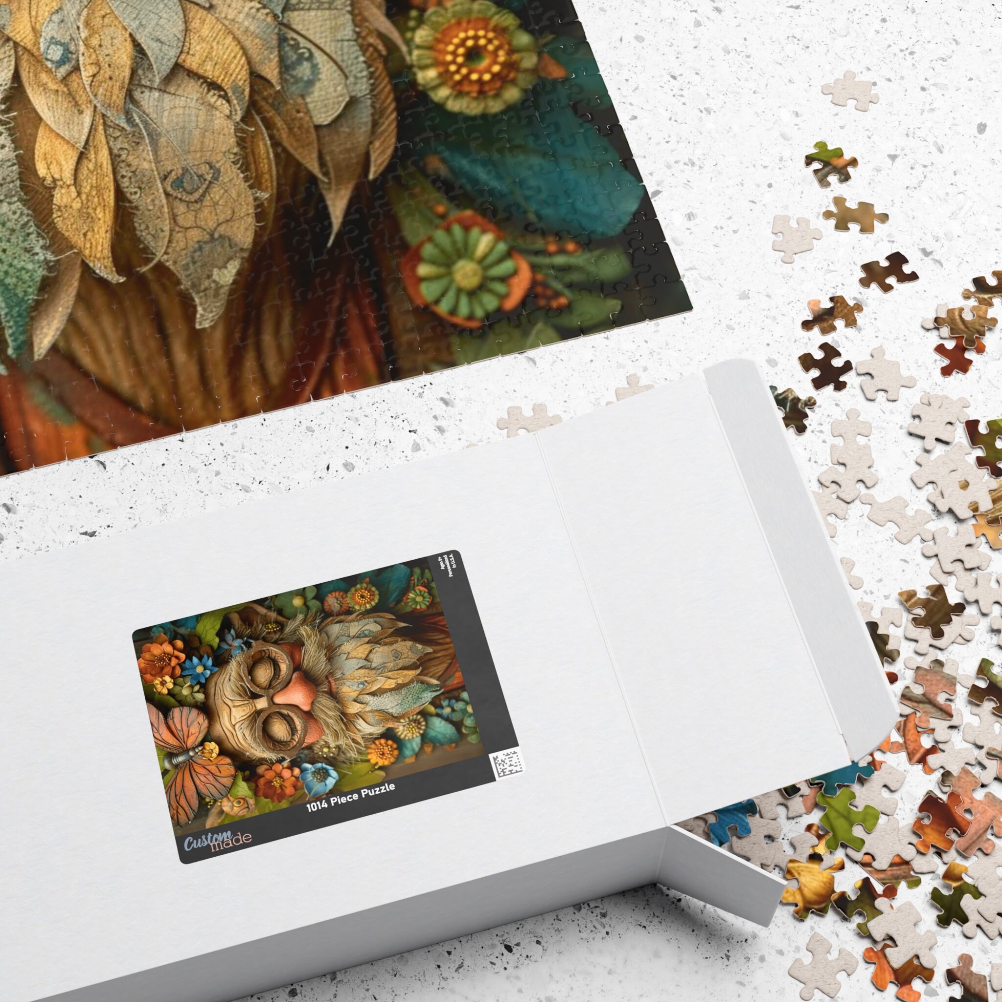 Boho Elderly Forest Sprite Puzzle. Woodland Elf/nimph Jigsaw. Unique ...