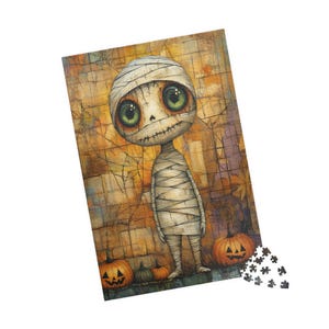 Cute Mummy Jigsaw Puzzle. Gift for Halloween, Holidays, Birthdays, Get ...