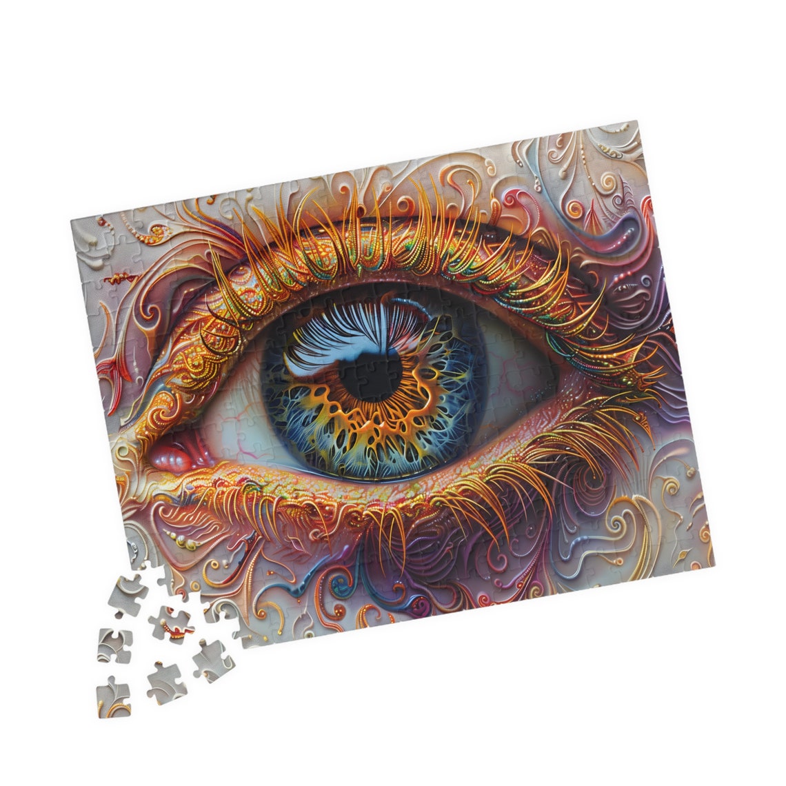 Pastel Eye Jigsaw Puzzle. Unique Gift for Holidays, Birthdays, Get Well ...