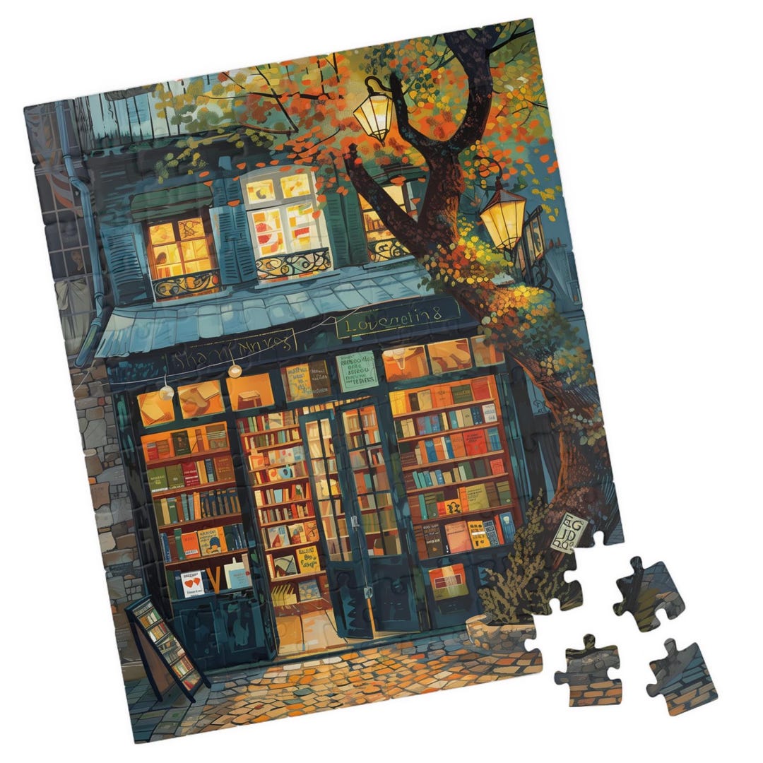 Hidden Book Shop - Jigsaw Puzzle. Great Gift for Birthdays, Patients ...