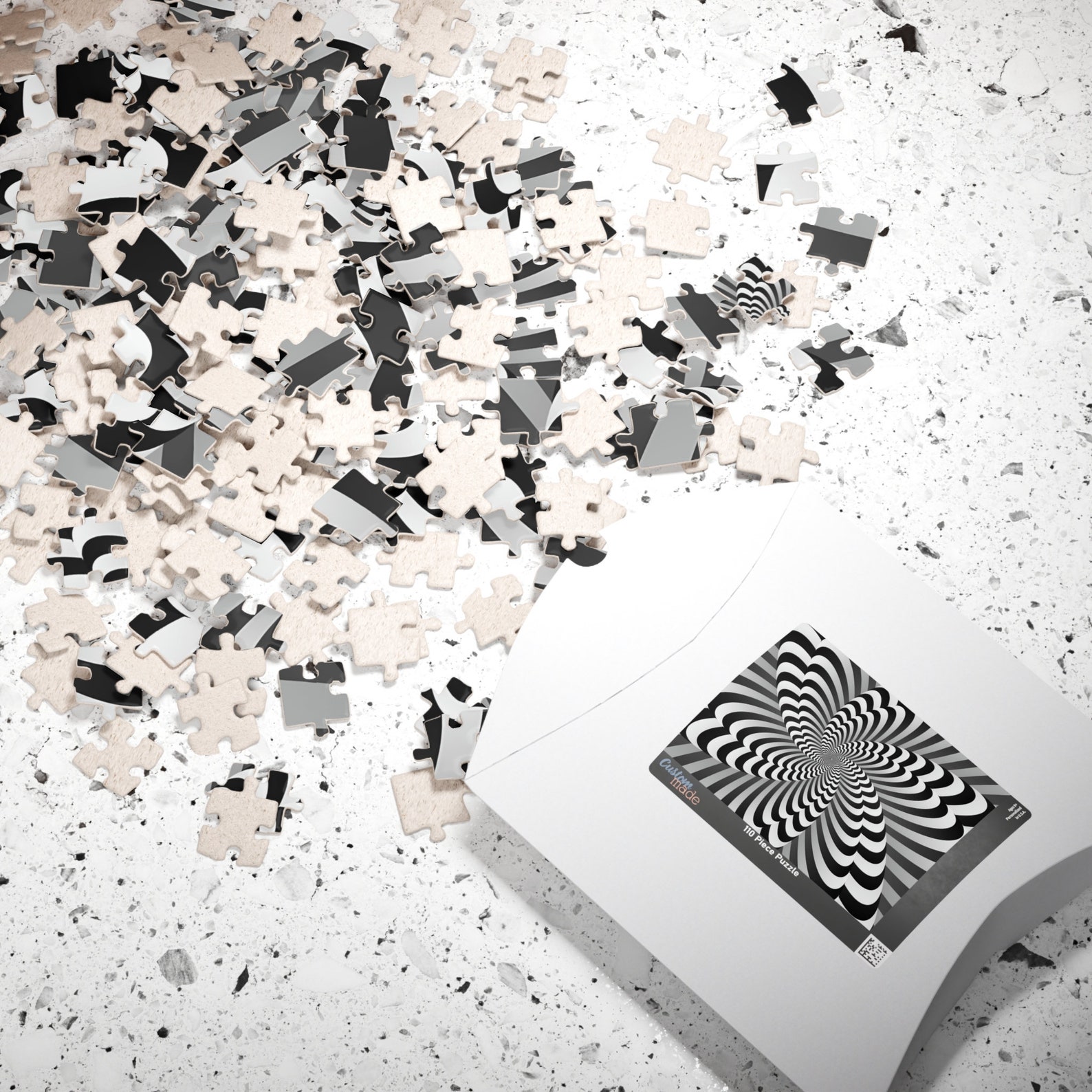 Optical Illusion Jigsaw Puzzle, Twisted Design - Etsy