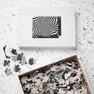 Optical Illusion Jigsaw Puzzle, Twisted Design - Etsy
