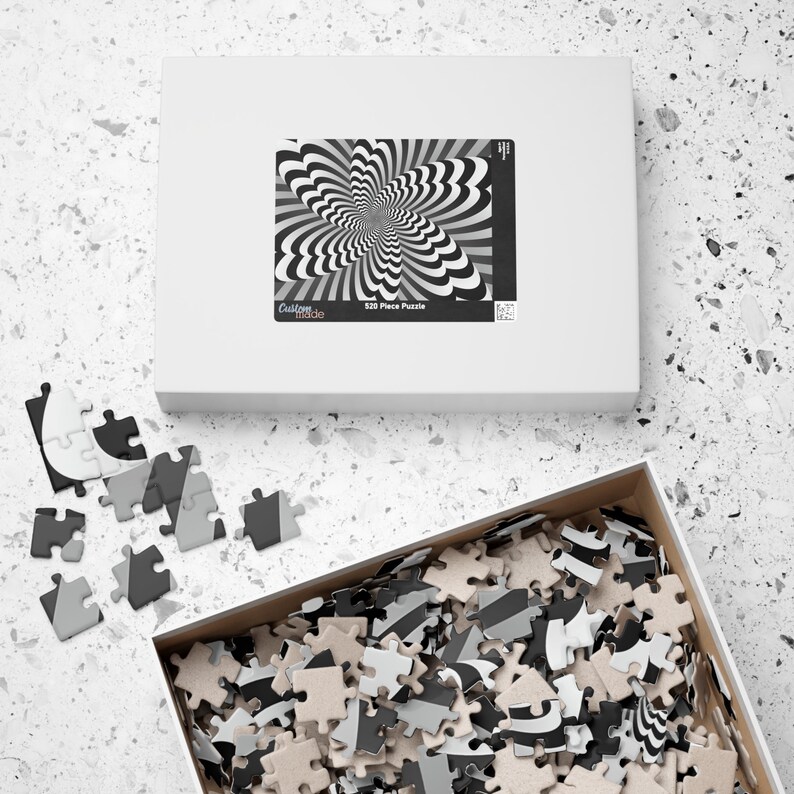 Optical Illusion Jigsaw Puzzle, Twisted Design - Etsy