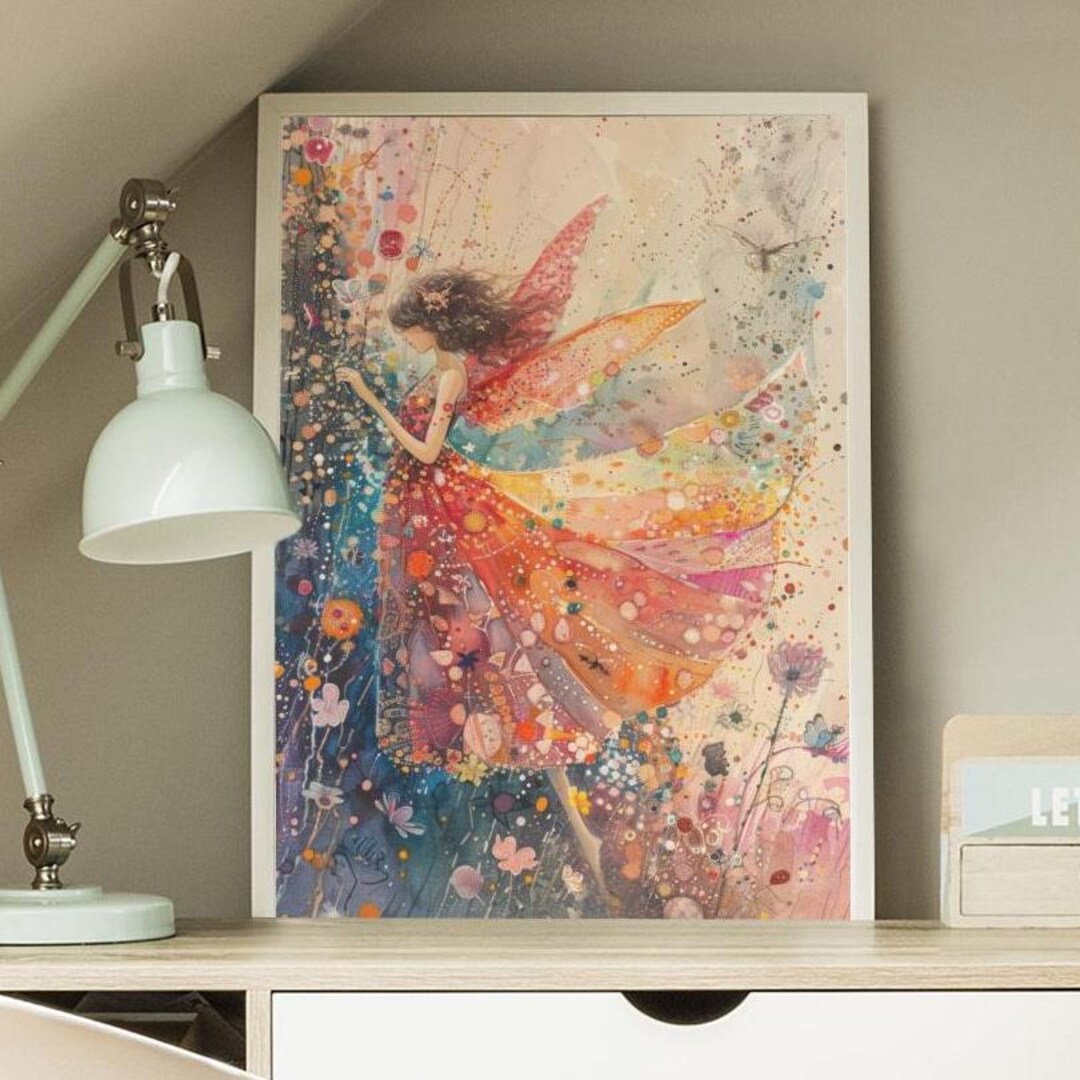 Spring Fairy II - Art Print. Watercolor Faerie Wall Art. Fantasy Decor ...