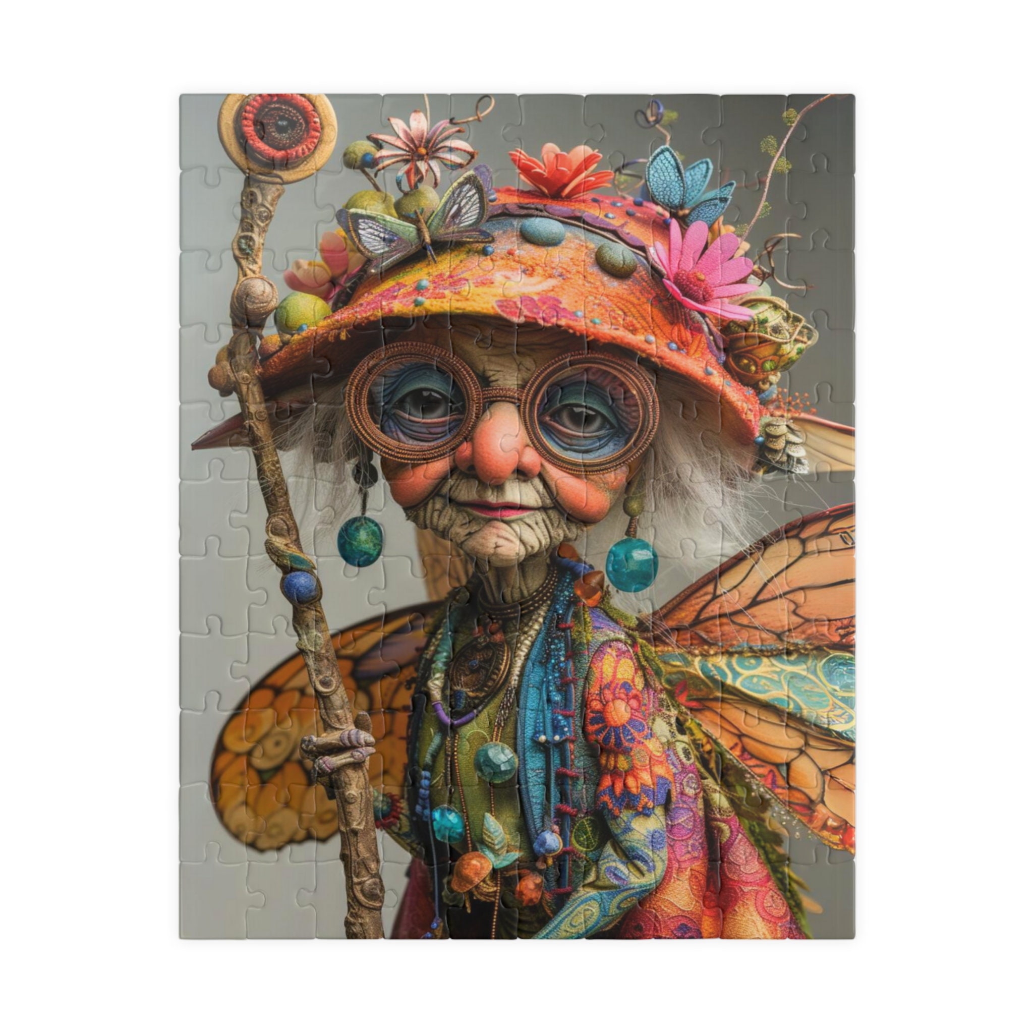 Gertrude Silly Fairy Godmother Puzzle. Funny Old Ladies Jigsaw. Unique ...