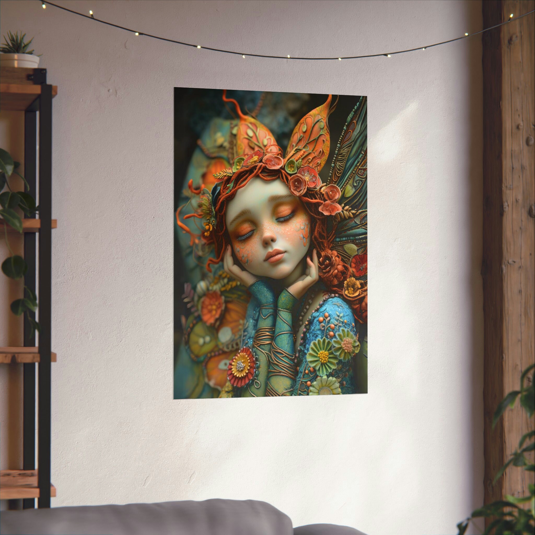 Serenity Forest Fairy Art Print. Enchanted Fae Wall Art. Faerie Theme ...