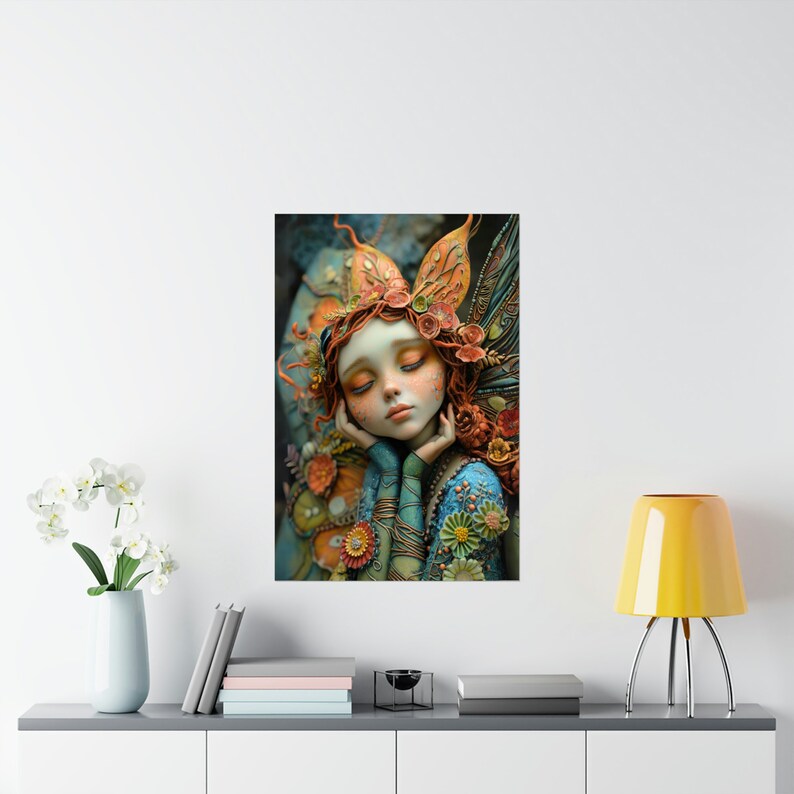 Serenity Forest Fairy Art Print. Enchanted Fae Wall Art. Faerie Theme ...