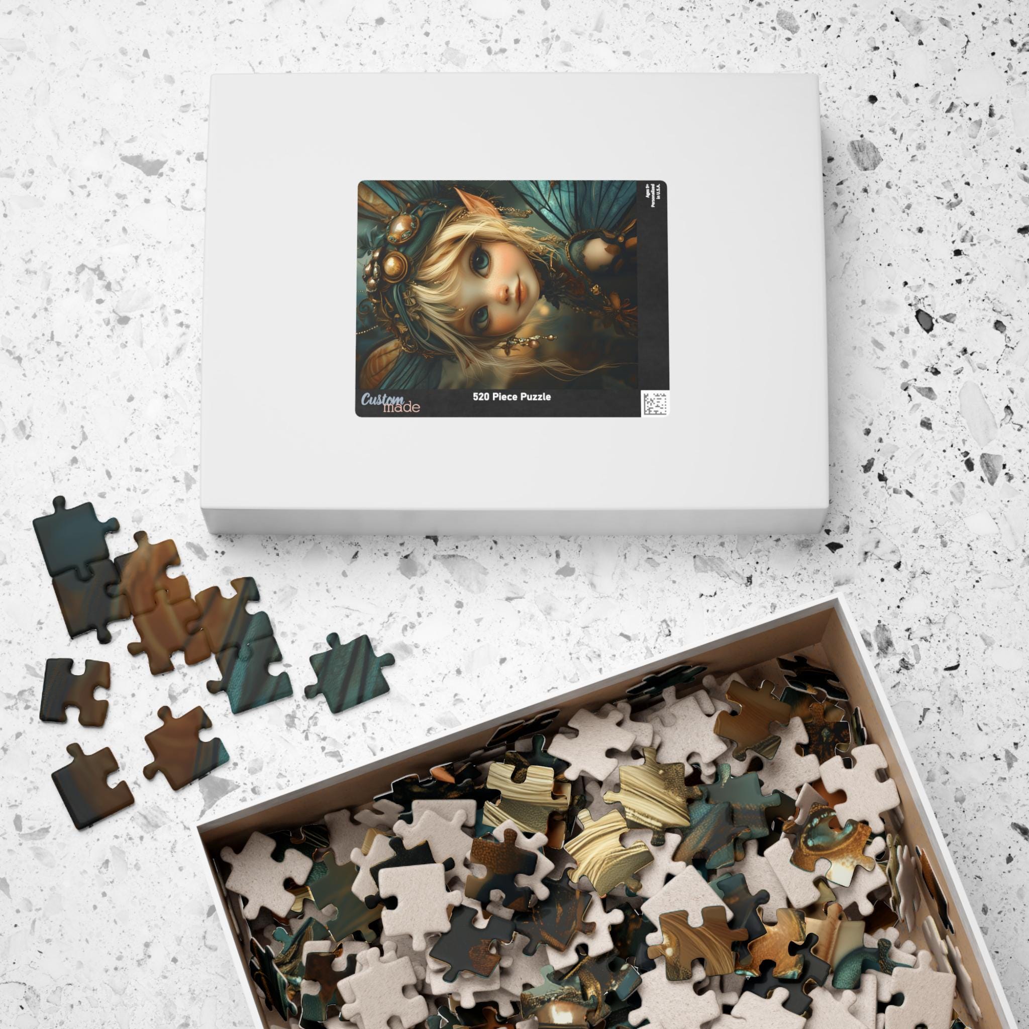 Ember Fairy Dressed in Black Jigsaw Puzzle. Gift for Holidays ...