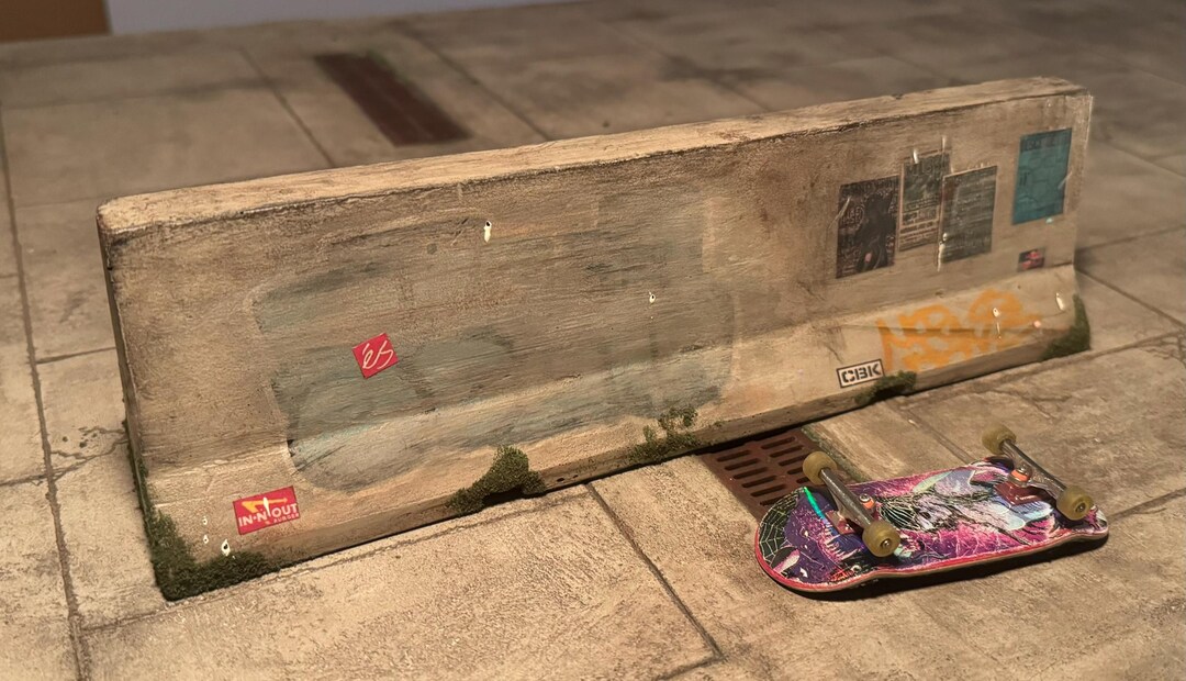 BRAND NEW High Level Ramps NEW Cement Fingerboard Jersey Barrier 11.5 X ...