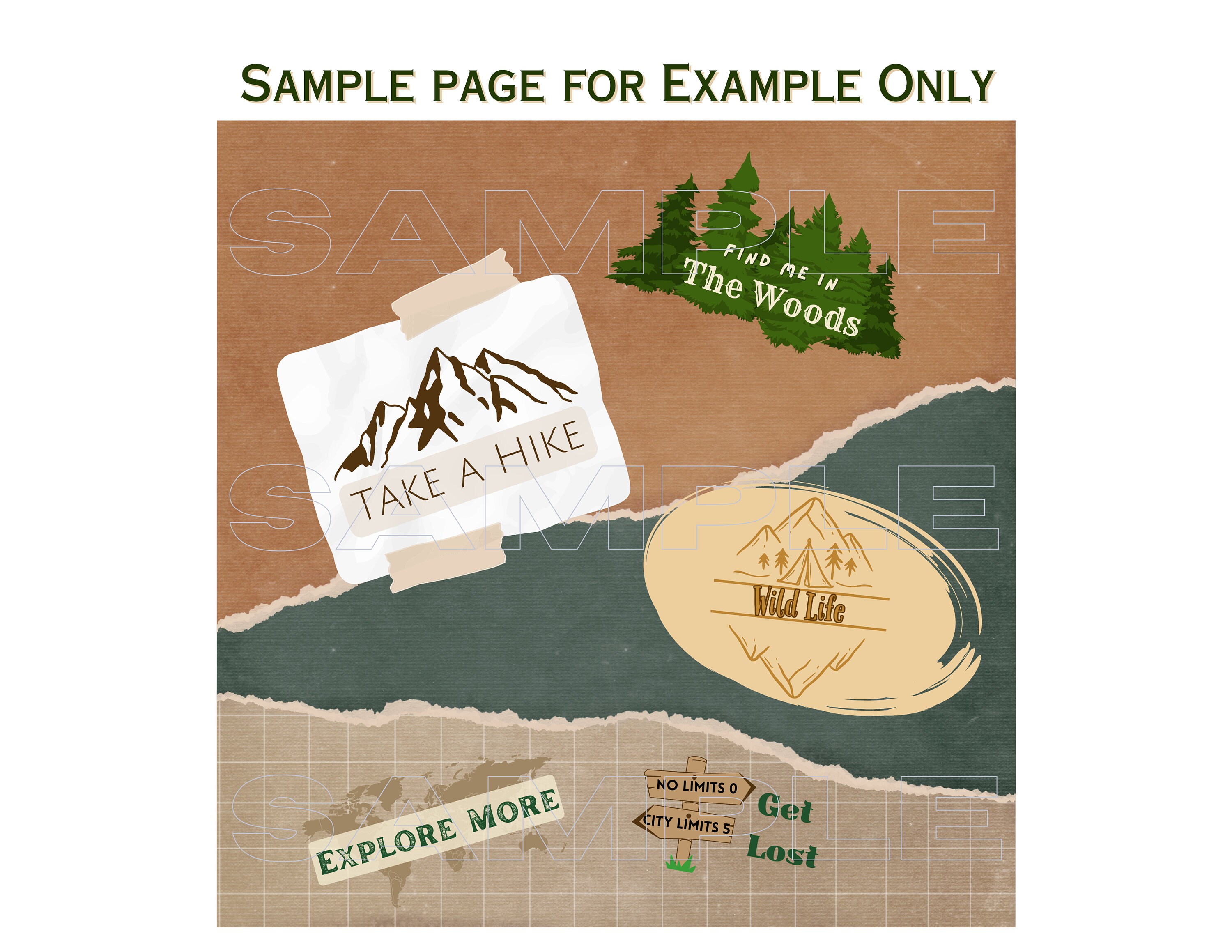 Adventure Clip Art, Digital Download, Outdoor Adventure Graphics ...