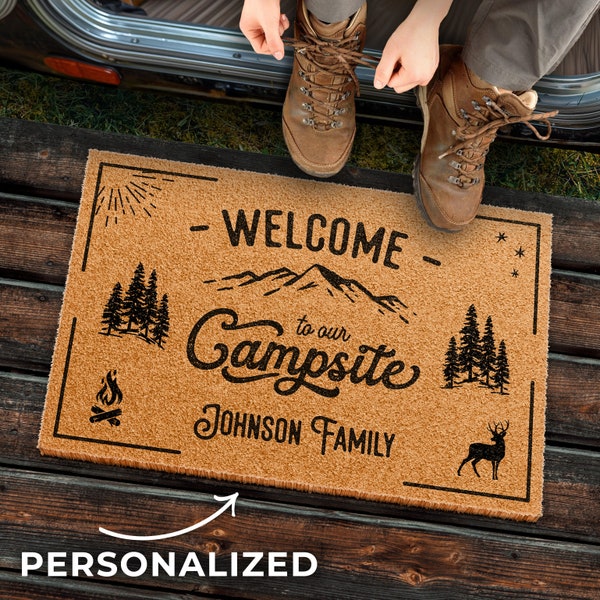 Camper Welcome Mat - Etsy
