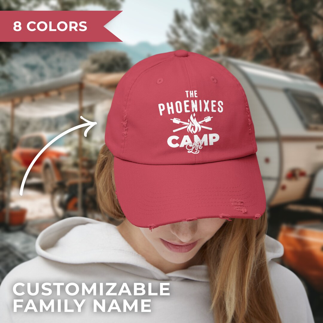 Personalized Camp Life Cap for Outdoor Family Who Love Camping and ...