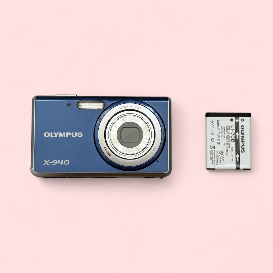Blue Camera Digital Camera Olympus X-940 Vintage Digital Camera Olympus ...