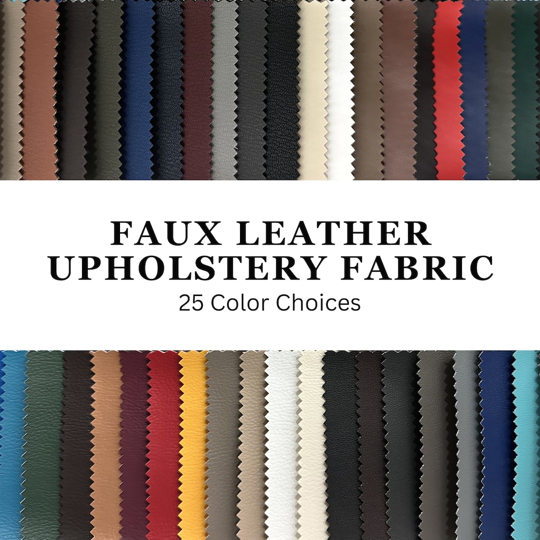 Faux Leather Fabric by the Yard, Leather Upholstery Fabric Office ...