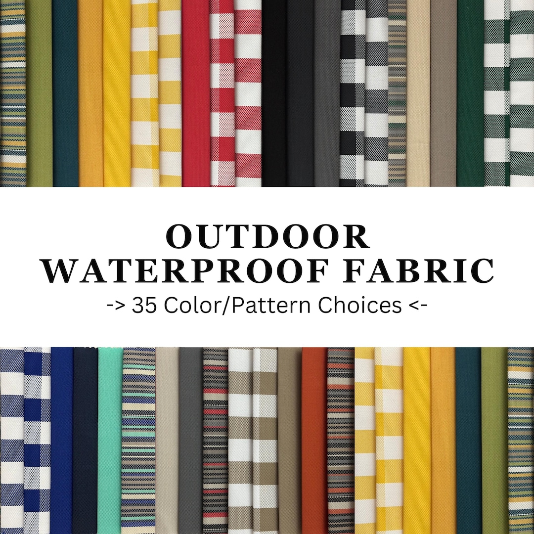 Outdoor Waterproof Fabric by the Yard, Outdoor Upholstery Fabric ...
