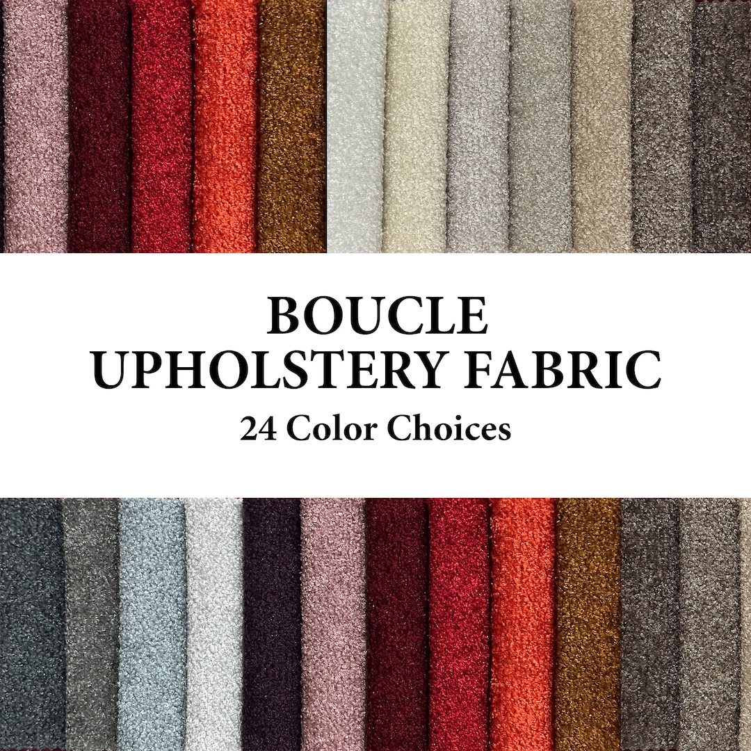 Upholstery Boucle Fabric by the Yard, Heavy Boucle Textured Fabric ...