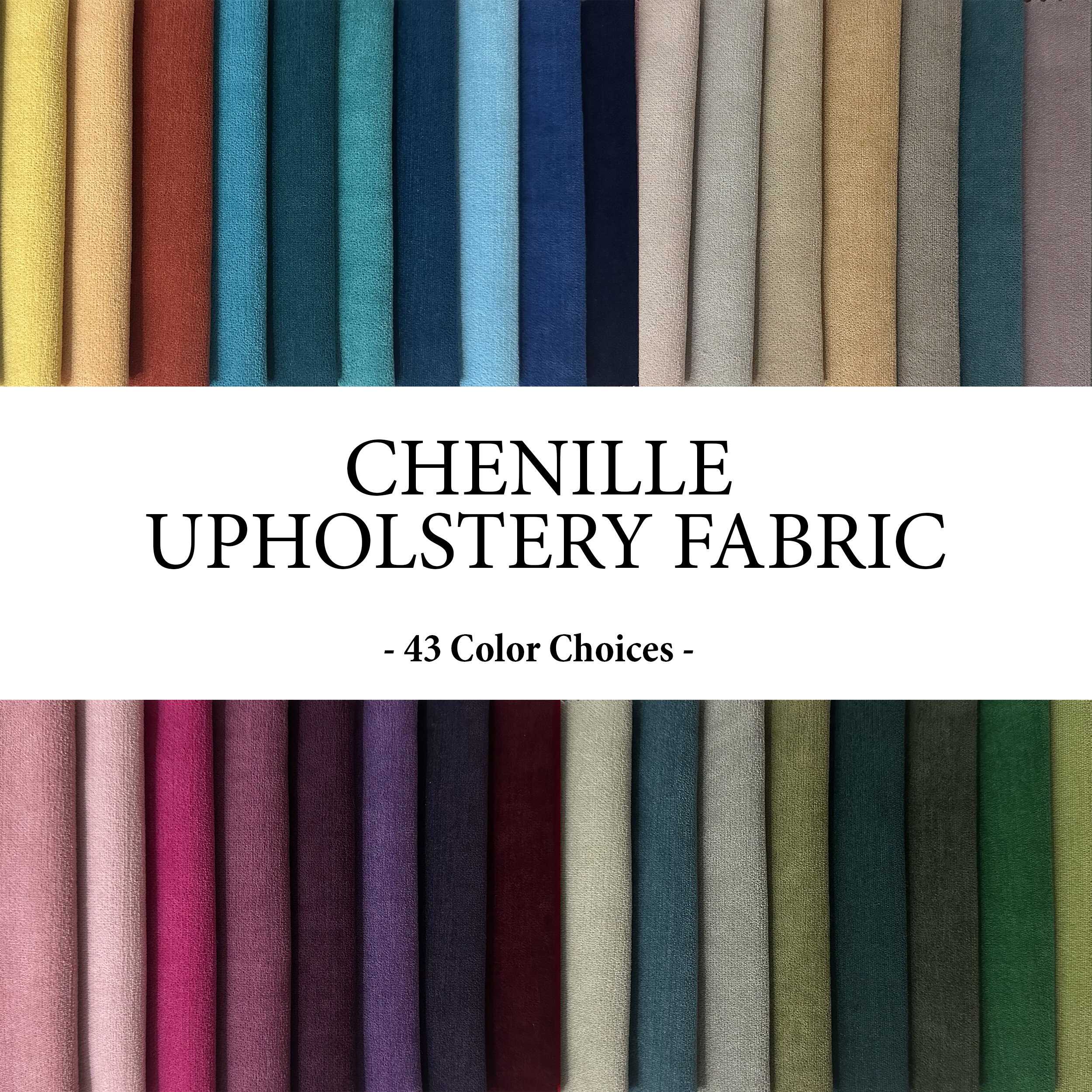 Chenille Fabric by the Yard, Upholstery Luxury Chenille Fabric ...