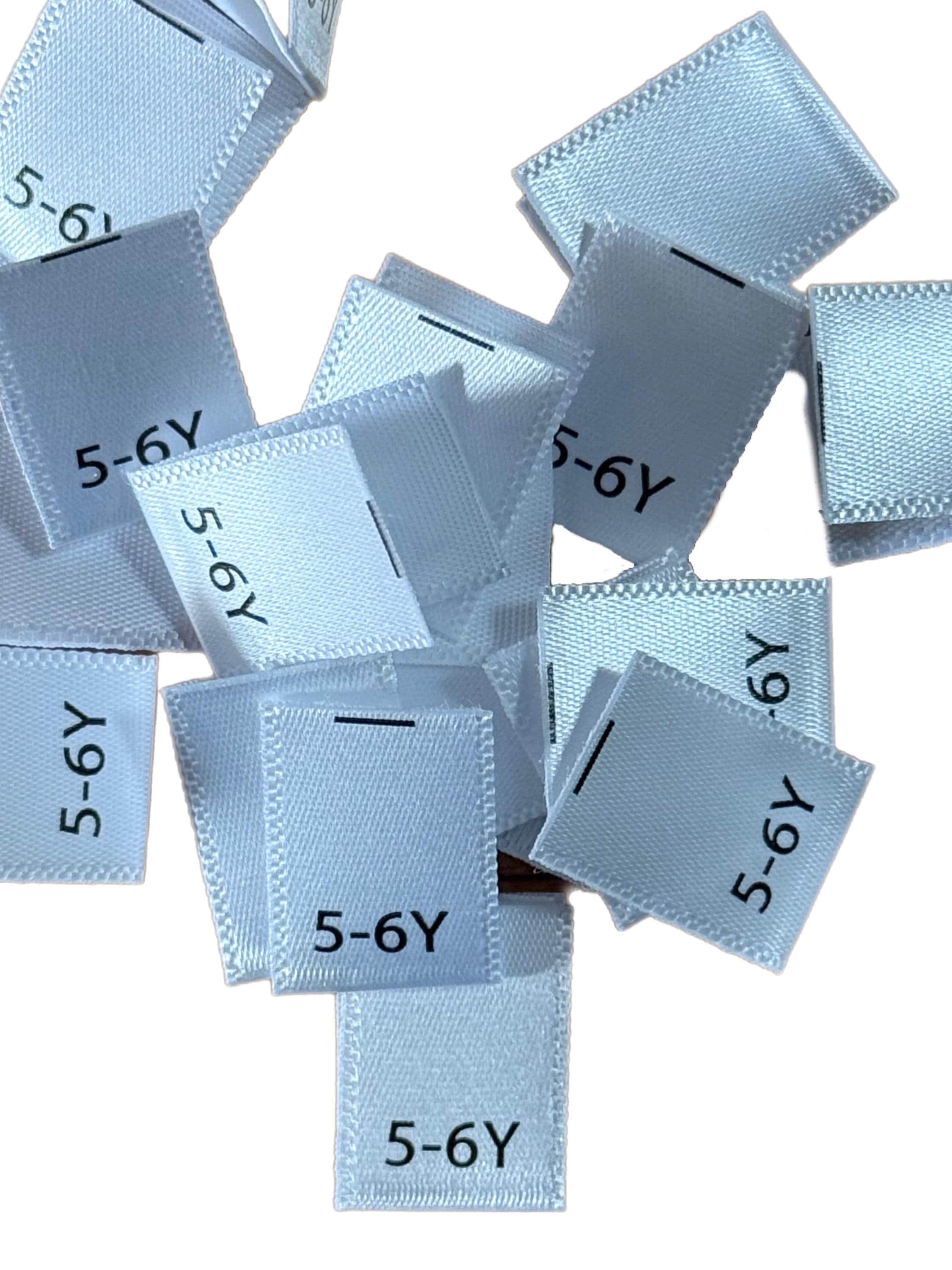 100 Size Tag Labels for Baby Clothes – 20 Each of 18/24M, 2T, 3T, 4T, 5 ...