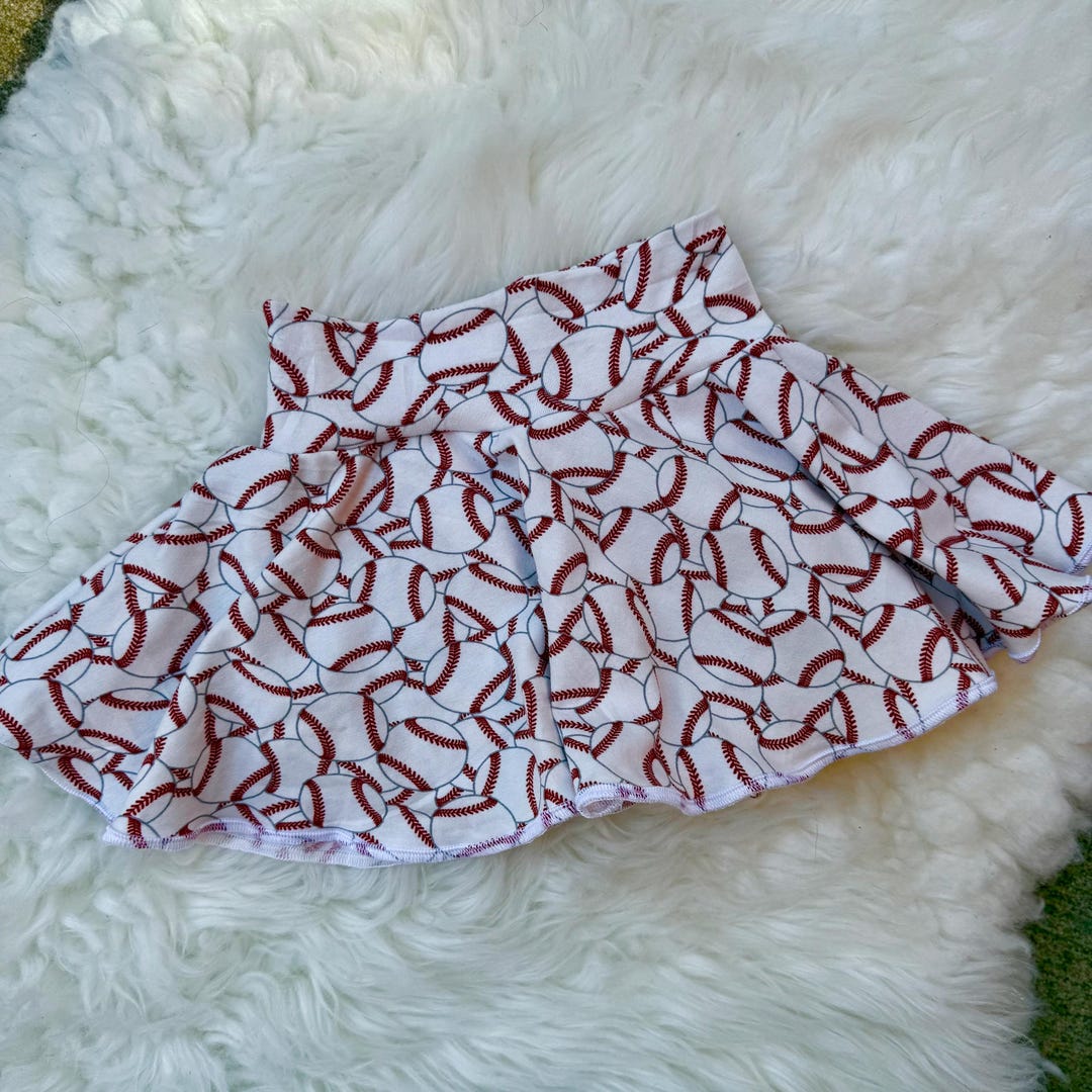 Baseballs - Skirted Bummies| Baseball Baby Outfit, Baseball Baby Skirts ...