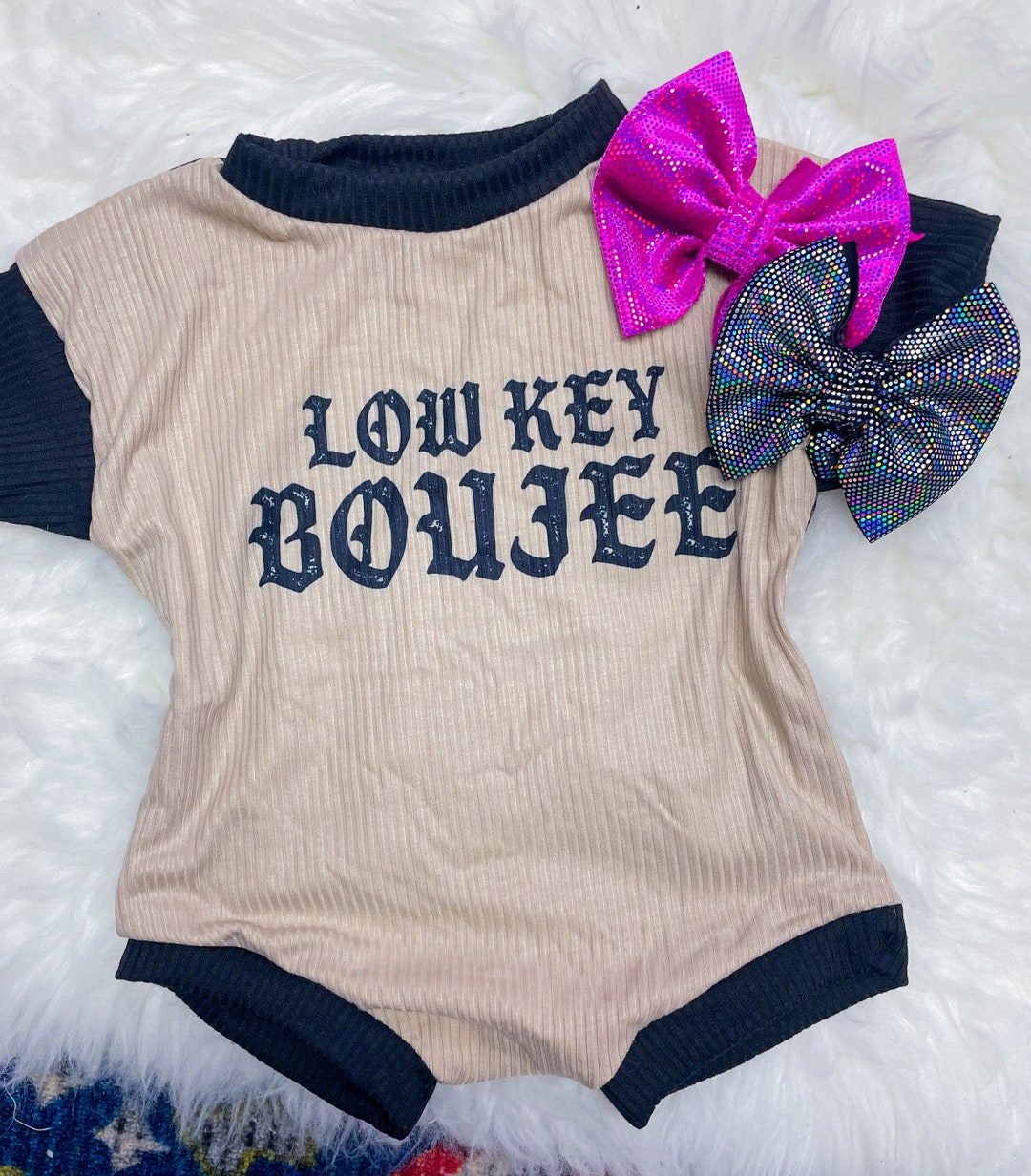 Low Key Boujee Romper - No Snaps| Baby Shower Gift, Baby Romper, Baby ...