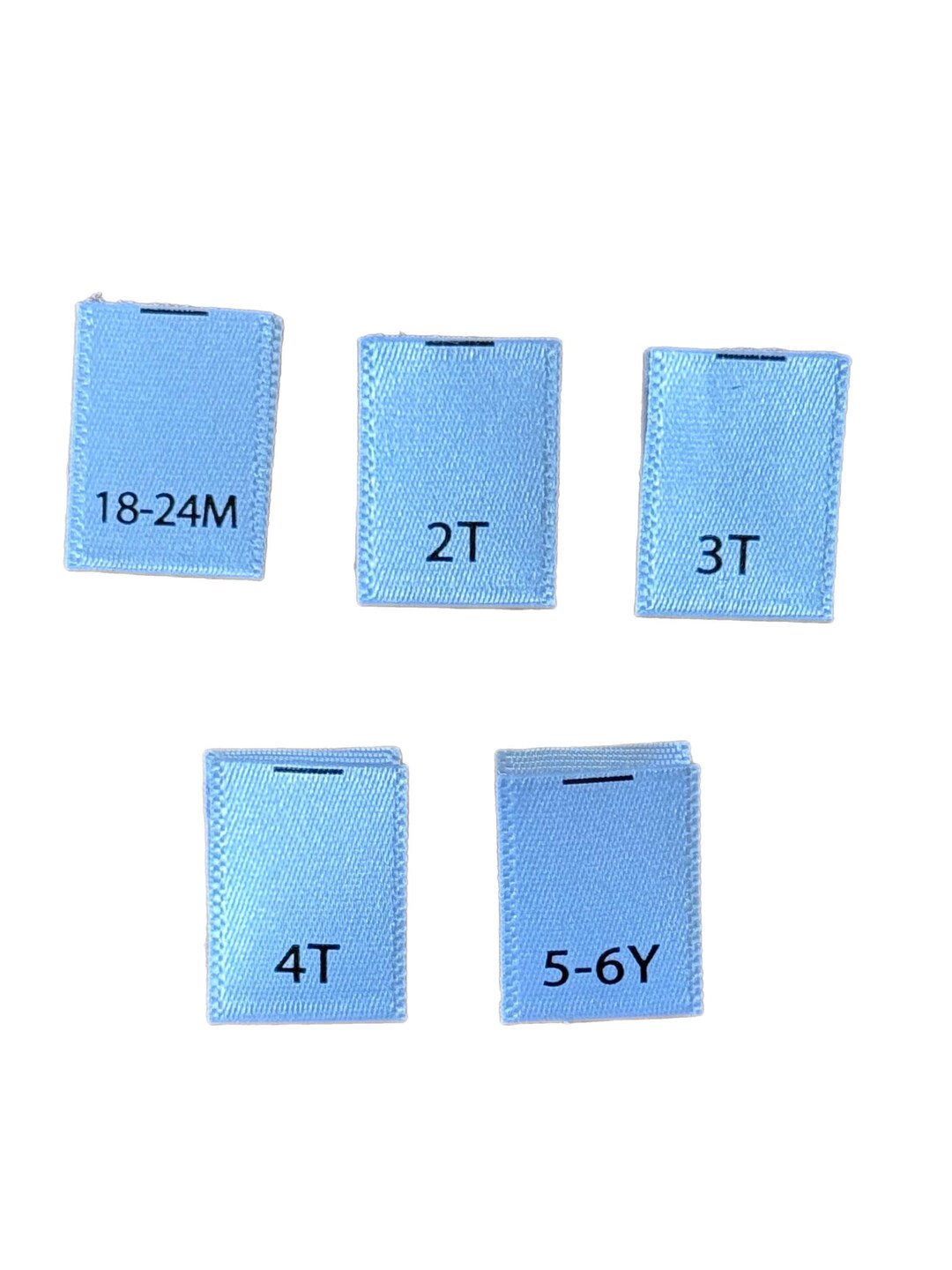 100 Size Tag Labels for Baby Clothes – 20 Each of 18/24M, 2T, 3T, 4T, 5 ...