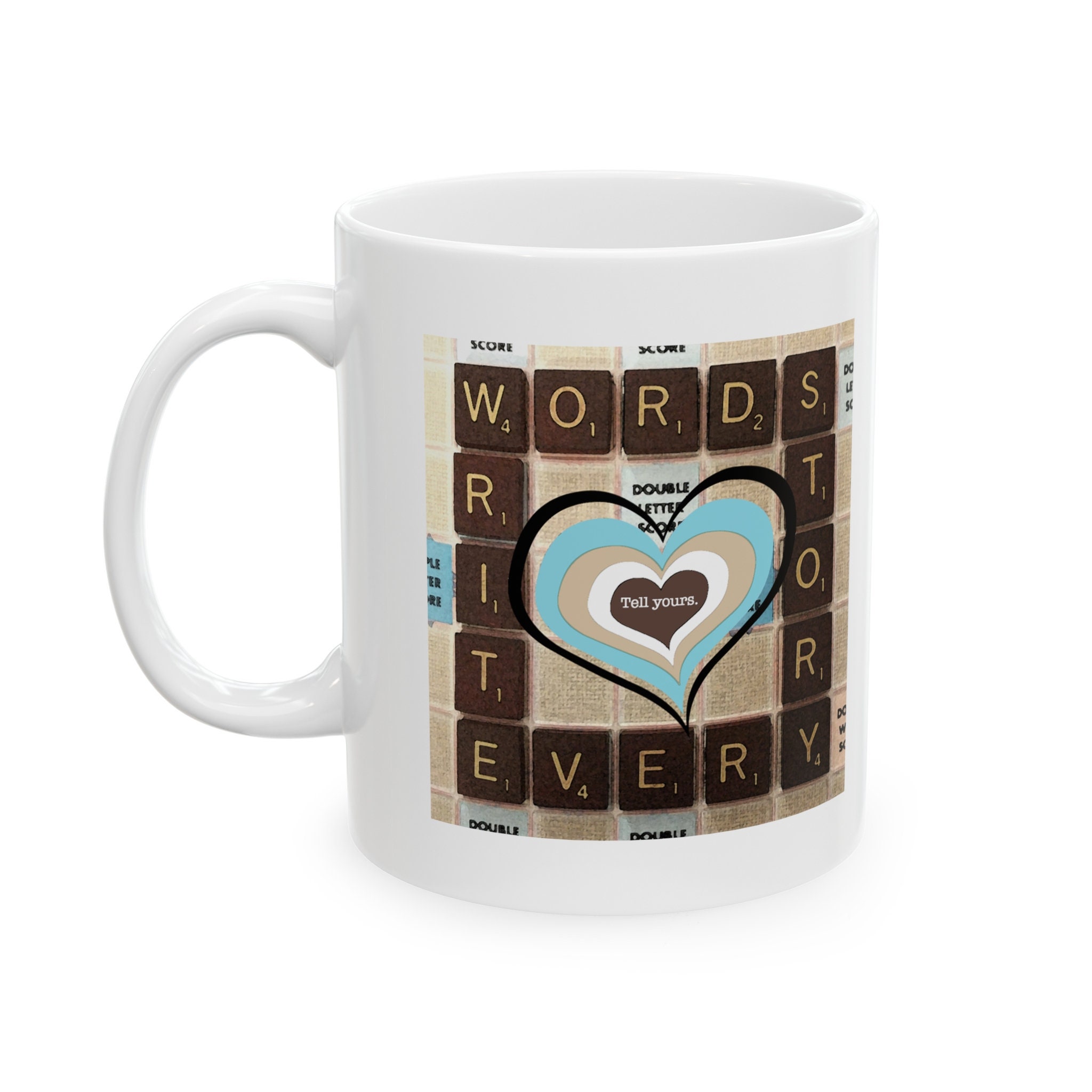 Words Write Every Story Scrabble Design - Gift for Writer or Scrabble ...