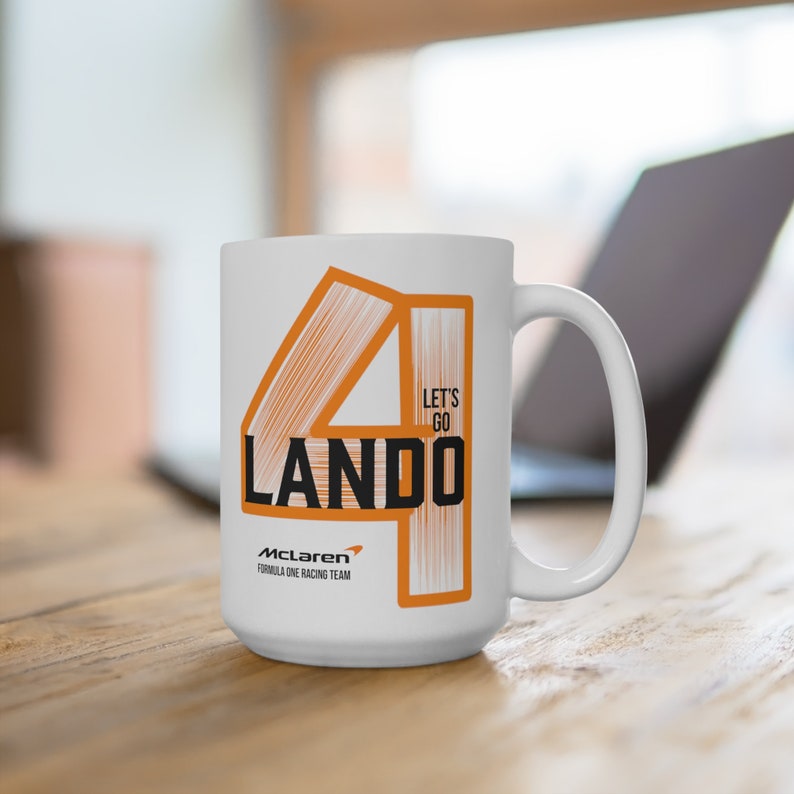 Lando Norris Mug - Let's Go Lando - F1 Formula One Racing - Mclaren ...