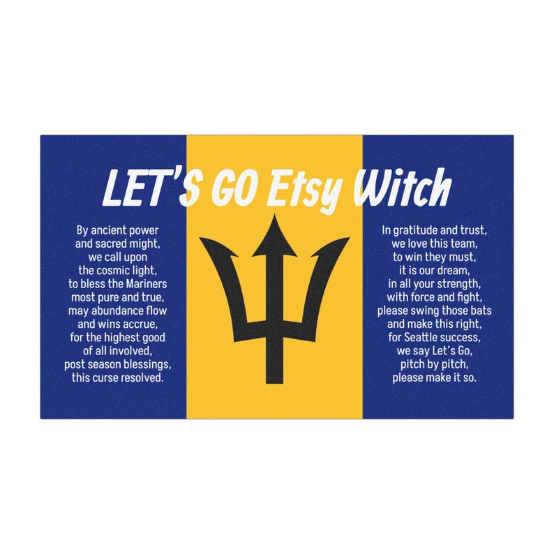 Let's Go Etsy Witch Seattle Mariners - Baseball Funny Humor Inspiring ...