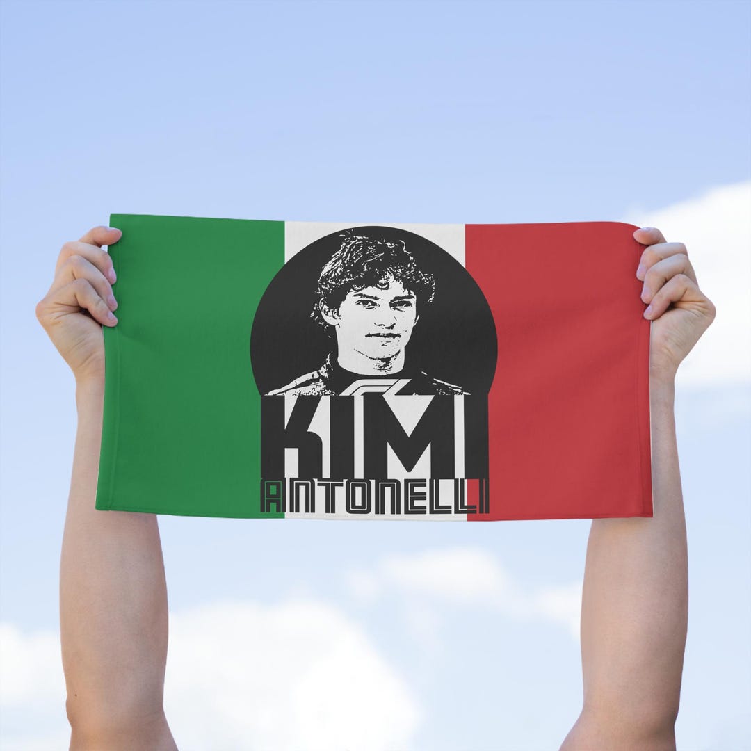 Andrea Kimi Antonelli - Formula One F1 Driver - Italian Flag Background ...
