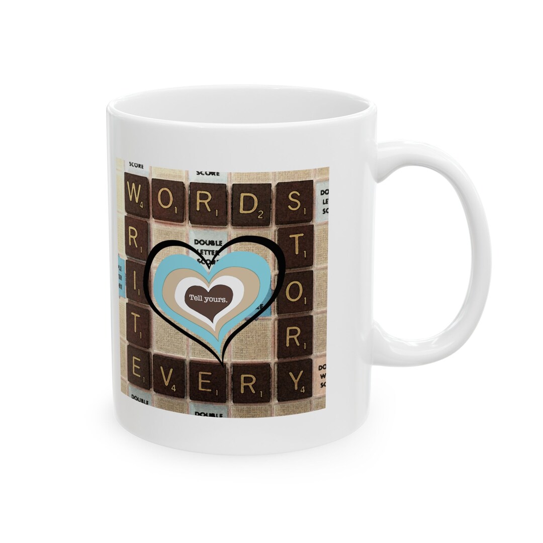 Words Write Every Story Scrabble Design - Gift for Writer or Scrabble ...