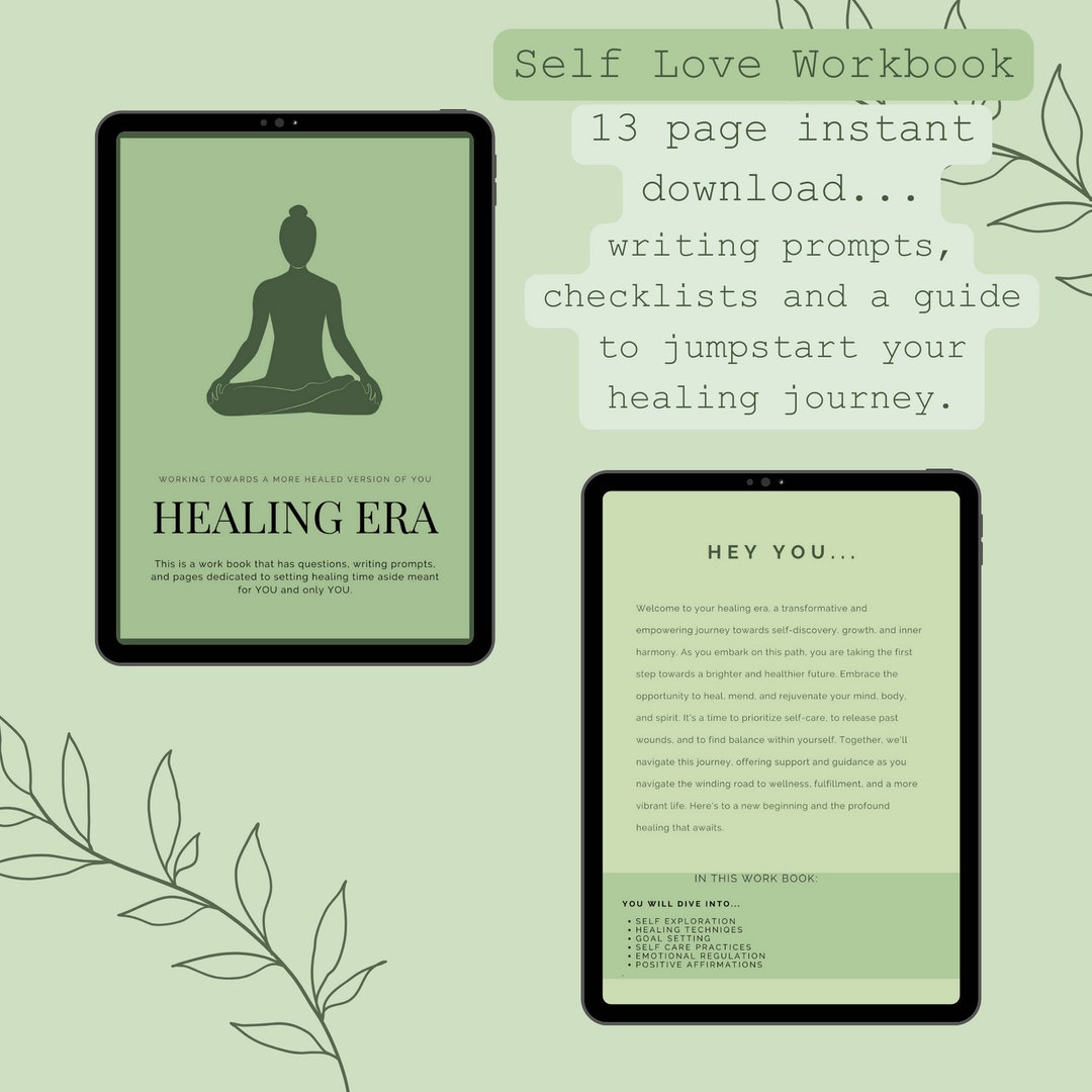 Healing Era Workbook| Self Love Workbook| Digital Journal| Mindfulness ...