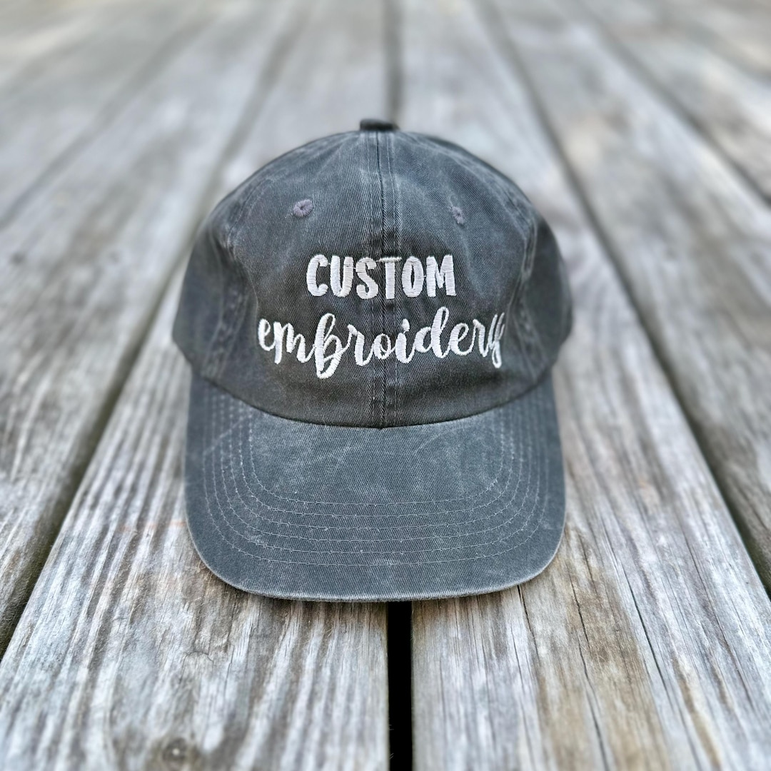Custom Embroidered Dad Hat, Personalized Gift - Etsy
