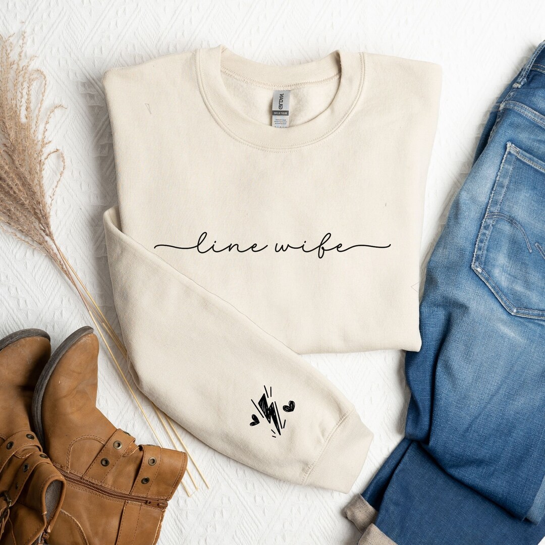 Line Wife Shirt Linewife Sweatshirt Lineman Wife Shirt Lineman Gift for ...