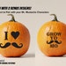 Mr. Mustache Pumpkin Carving Patterns/ Pumpkin Carving Stencils ...