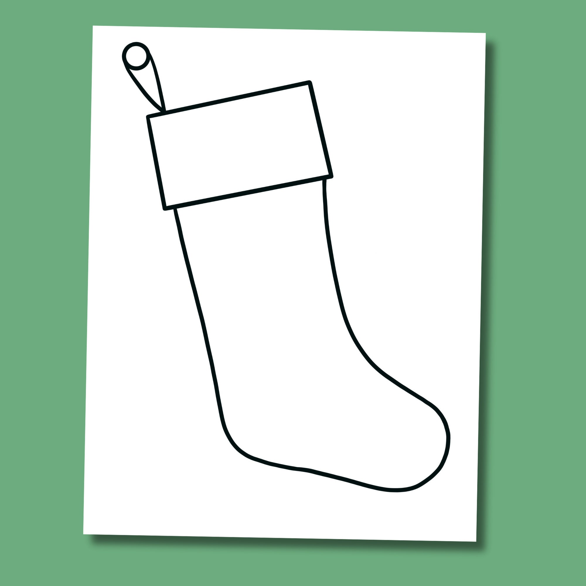 Christmas Stocking Coloring Page, Christmas Stocking Colouring Page ...